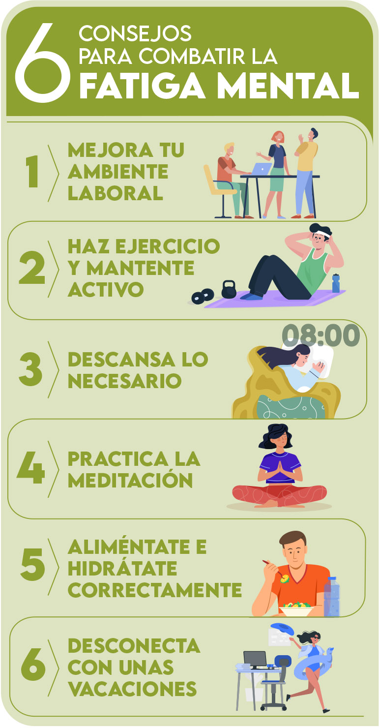 Evitar la fatiga mental | DKV Quiero cuidarme Evitar la fatiga mental | DKV Quiero cuidarme